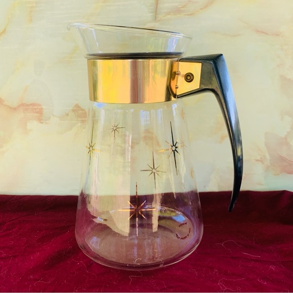 Corningware | Dining | Vintage Mcmcorning Glass Gold Atomic Age ...